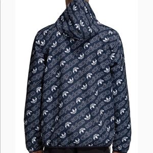 adidas | Jackets & Coats | Adidas Monogram Print Mens Windbreaker Large ...
